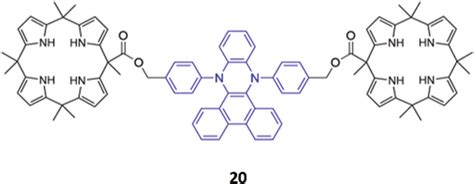 structure of a bis calix[4]pyrrole appended phenazine for anion sensing