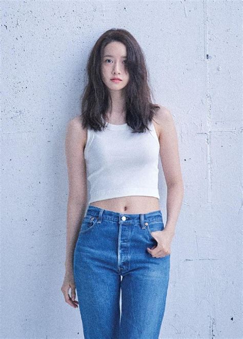 Yoona Jeans Its Good To Learn Lim Yoonas Simple Matching White Shirt