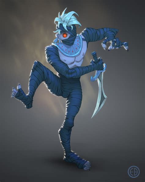 Artstation Terrifying Mummy Eulalie Brunaud Anime Character Design