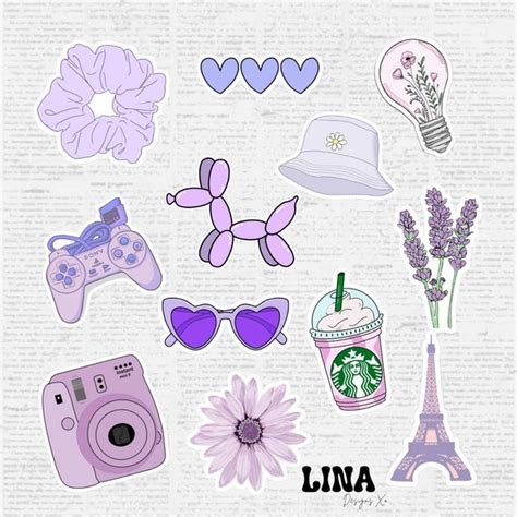 Preppy Aesthetic Stickers Etsy