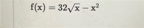 Solved Fx32x2 X2 ﻿find The First Order Derrivative