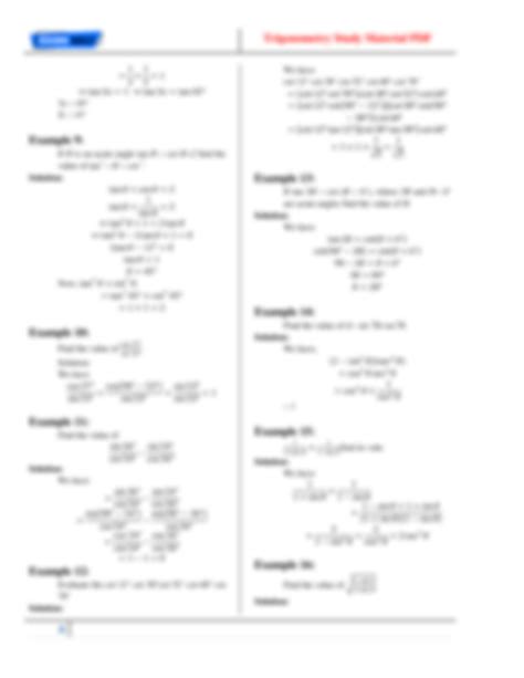 Solution Trigonometry Study Material Details Notes Studypool