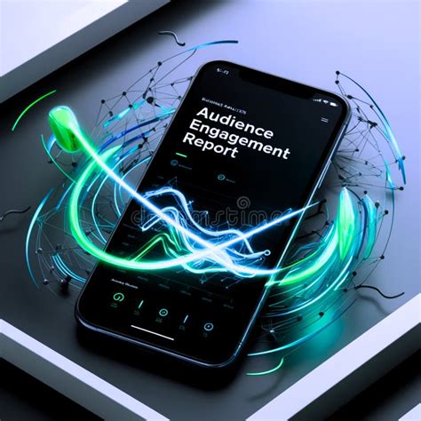 Audience Engagement Data Analytics In Smartphone Technology Stock