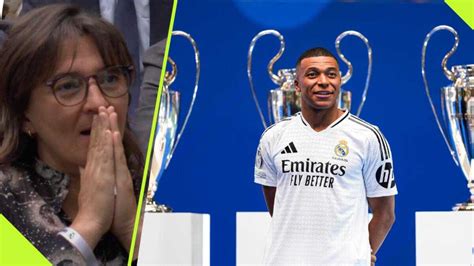Kylian Mbappe New Real Madrid Forwards Mother Gets Emotional During Presentation Ke