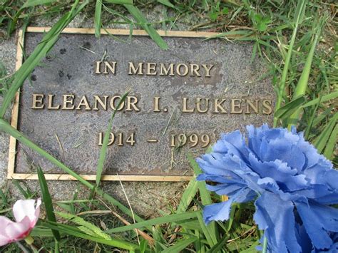 Eleanor I Lukens 1914 1999 Mémorial Find A Grave