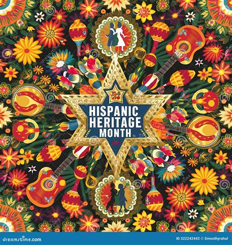 Cultural Symbols Pattern For Hispanic Heritage Month Stock Illustration Illustration Of Event