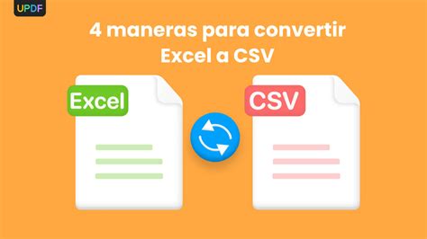 ¿cómo Convertir Excel A Csv 4 Maneras Efectivas