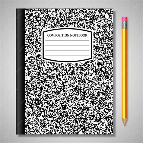 Premium Vector Composition Notebook