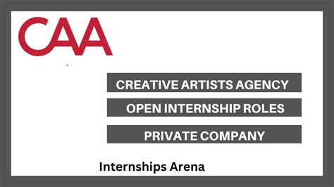 Creative Artists Agency Internship 2026 Internships Arena