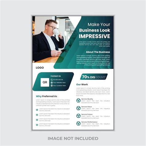 Premium Vector Simple Flyer Design Template