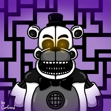 Black And White Funtime Freddy From The Fourth Closet R Fivenightsatfreddys