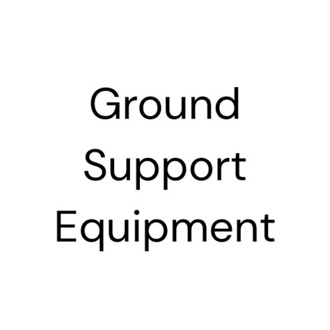 Ground Support Equipment Aviation Part And