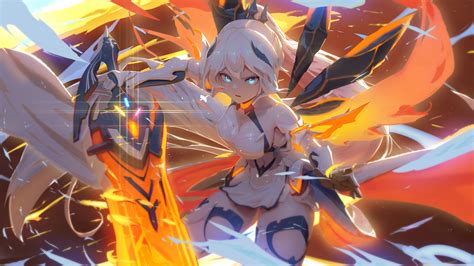 Kiana Kaslana Herrscher Of Flamescion Sword 4k And 5k Wallpaper
