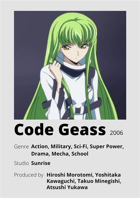 Code Geass Anime Minimalist Poster