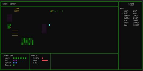 Github Caretcconsolegame Farmgame An Open Ended Console Farming Game Developed While Stuck