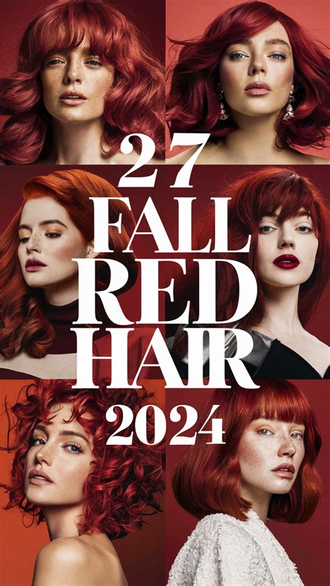 Top Fall Red Hair Ideas 2024 Vibrant Auburn Dark Wine Copper Shades