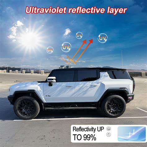 Glass Roof Sunshade For Hummer Ev Ice Crystal Sun Shield Foldable Sunr