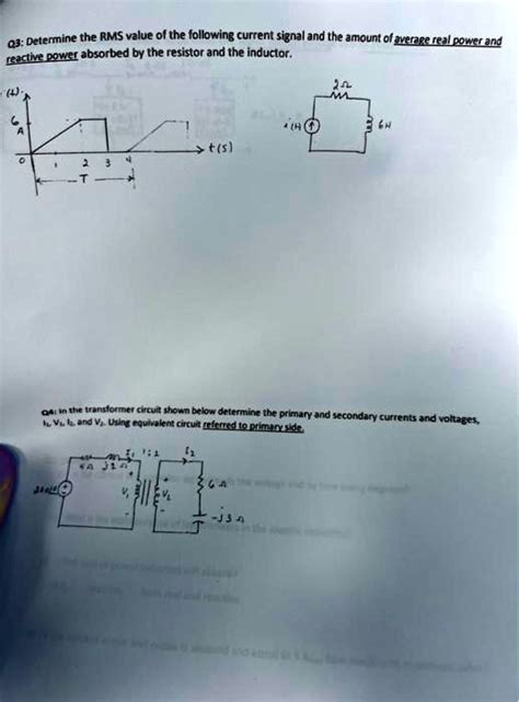 Solved Vt And V Using Equivalent Circuit Referred To Primary Side