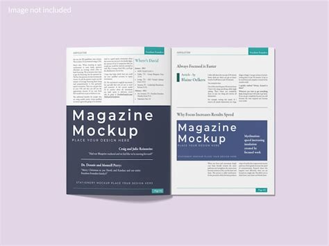 Magazine Mockup Premium Psd