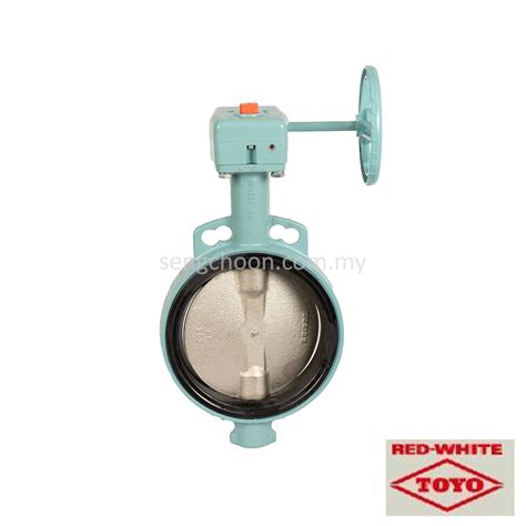 Toyo Ductile Iron Wafer Butterfly Valve Gear Type Class 200 Fig