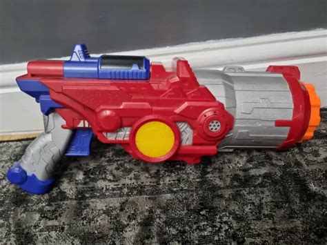 Hasbro Transformers Optimus Prime Cyber Blaster And Nerf Darts Light N