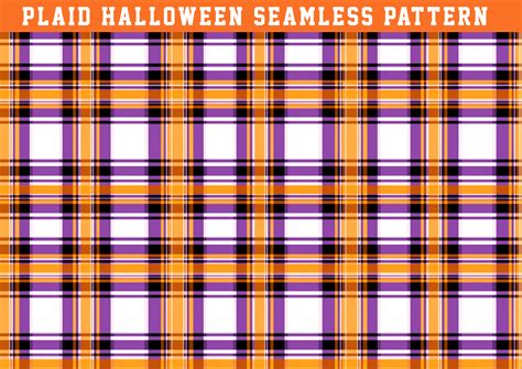 Cute Plaid Halloween Seamless Pattern Graphic By Seasonal · Creative