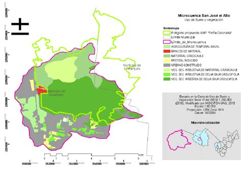 Mapa De Uso De Suelo Y Vegetación Basada En La Serie Vi Inegi 2016