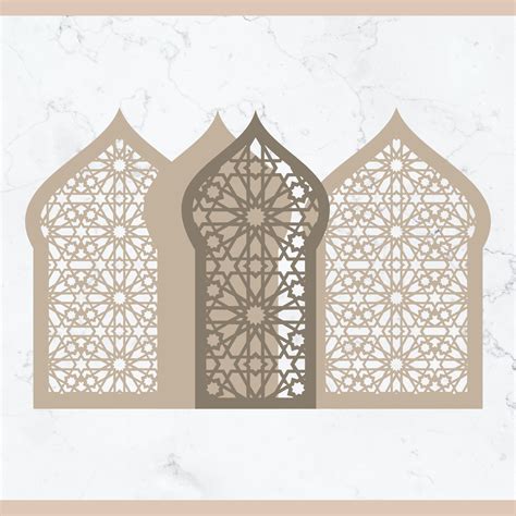 Islamic Pattern Arch Svg Moorish Arch Svg Seamless Pattern Svg Islamic Wallart Laser Cricut