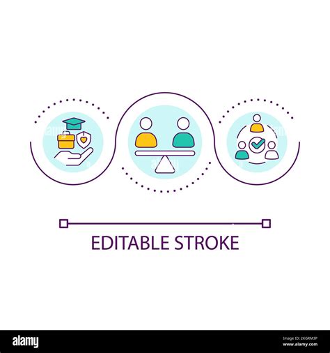 Social Inclusion Loop Concept Icon Stock Vector Image And Art Alamy