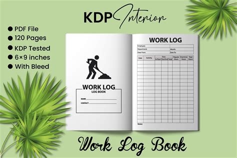 Work Log Book Graphic By Graphic Linker · Creative Fabrica