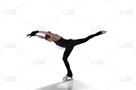 花样滑冰的女孩。