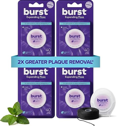 Burst Expanding Dental Floss Mint Eucalyptus 160 Yards
