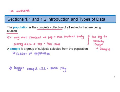 Section 11 And 1 Statistics 2b03 11 12 Lecture Material