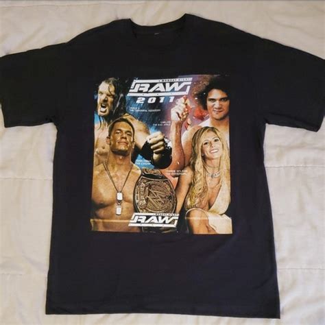 Shirts 211 Wwe Monday Night Raw Shirt Size L John Cena Torrie Wilson
