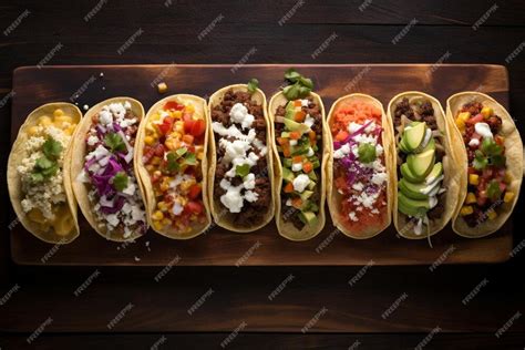 Premium Photo Street Taco Sampler Authentic Mexican Adventure On White Background