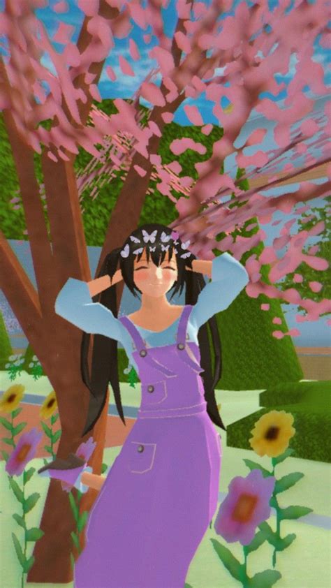 Wallpaper Sakura School Simulator Aesthetic