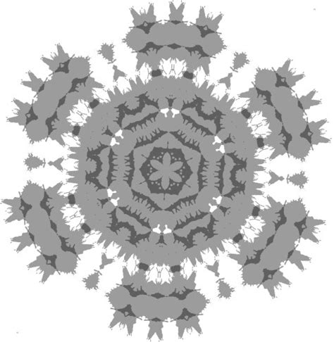 Radial Geometric Floral Pattern Royalty Free Vector Image