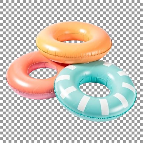 Premium Psd Colourful Inflatable Beach Floaties Isolated On