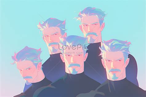 만화 남자 캐릭터 일러스트 무료 다운로드 Lovepik