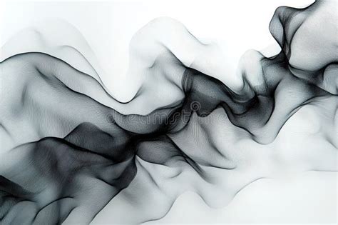 Abstract Black And White Wavy Lines Create Dynamic Visual Flow In Modern Art Stock Image Image