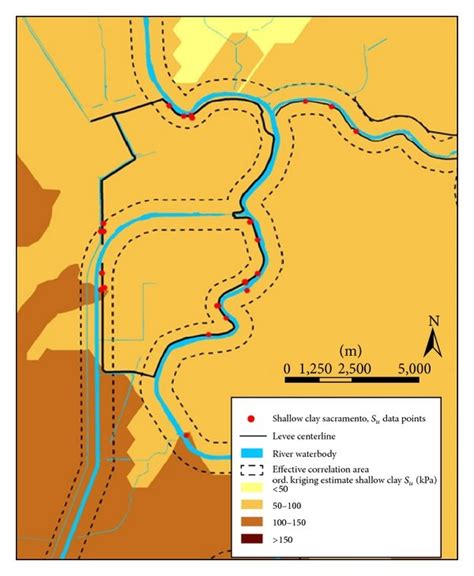 sample output map of the ordinary kriging method applied for the s u