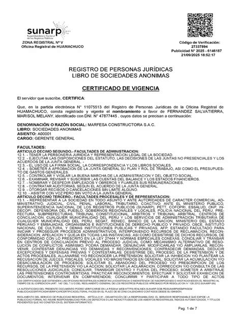 Carta De Vigencia Poder Pdf