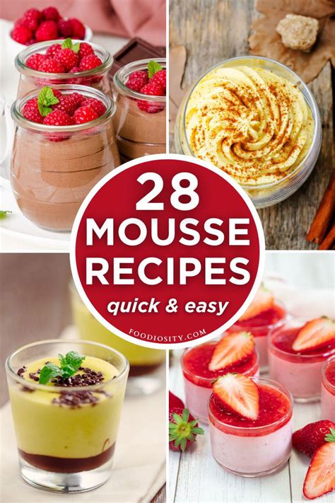 28 Mousse Recipes For Dessert Foodiosity