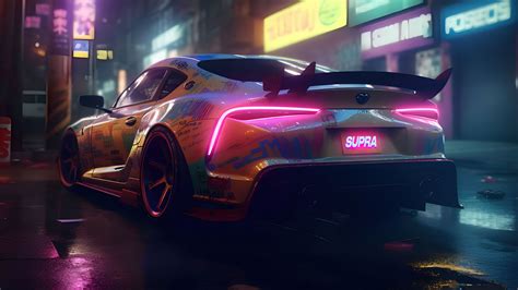Neon Supra Wallpapers 4k Hd Backgrounds On Wallpaperbat