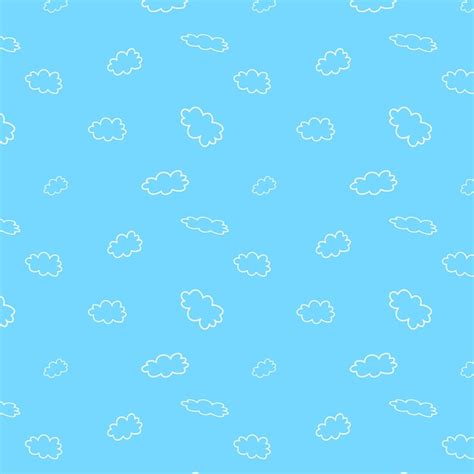 Premium Vector White Cloud Pattern