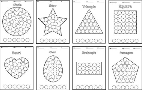 Free Printable Dot Marker Shapes At Eula Seay Blog