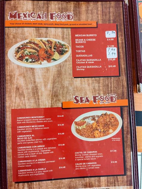 Menu At Jalisco Mexican Grill Restaurant Evanston