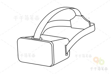 Vr眼镜简笔画 千图网