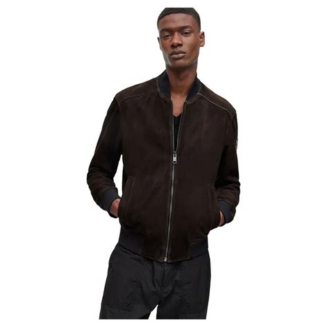 Boss Jamaro 10246825 01 Leather Jacket Brown Dressinn