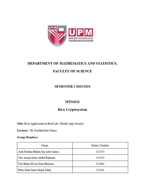 Assignment 1 Rsa G3 212811 Pdf